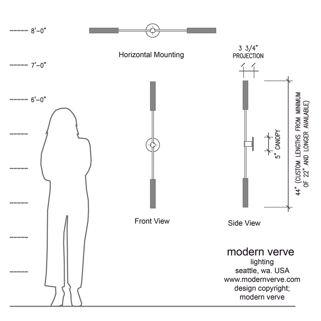 Flute Series Wand LED Sconce SD24 – modern verve